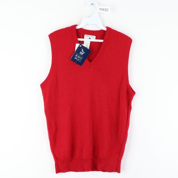 Vintage | Sweaters | Vtg Rockabilly Blank Vneck Sweater Vest Red | Poshmark